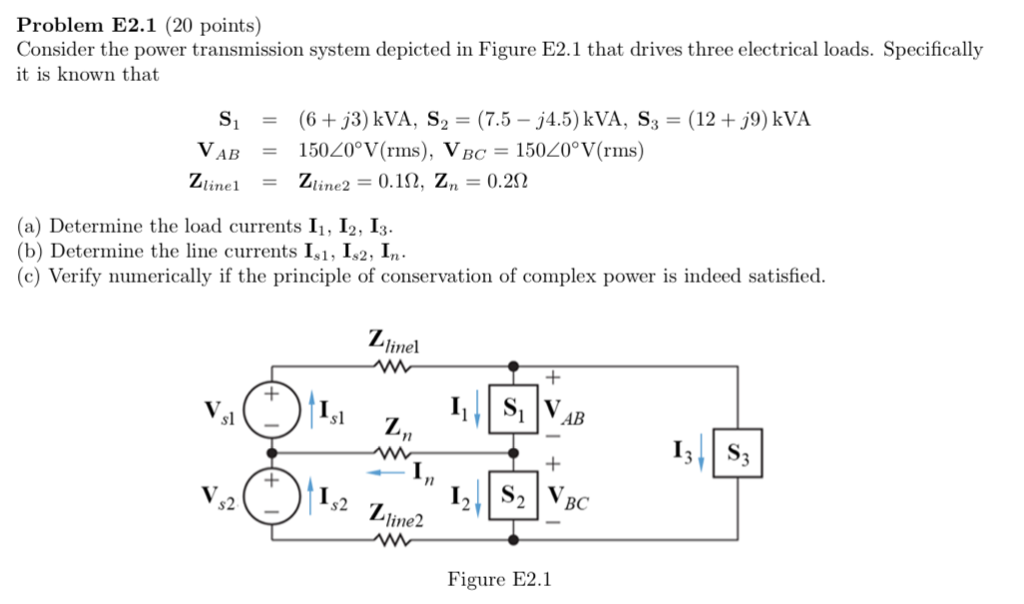 Solved Problem E2.1 (20 points) Consider the power | Chegg.com
