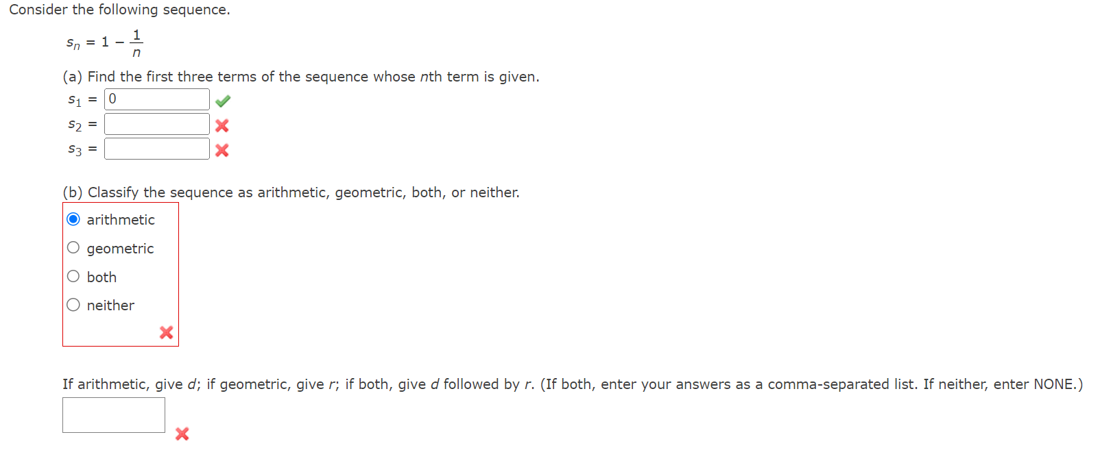 Solved Consider The Following Sequence Sn1−n1 A Find The 