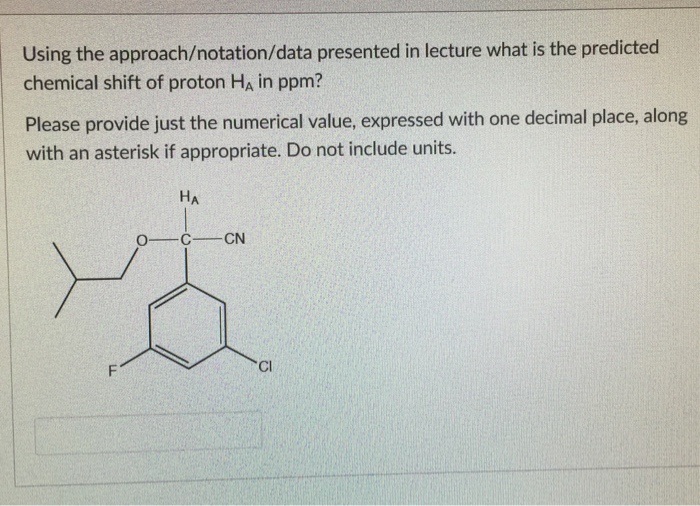 Solved Using the approach/notation/data presented in lecture | Chegg.com