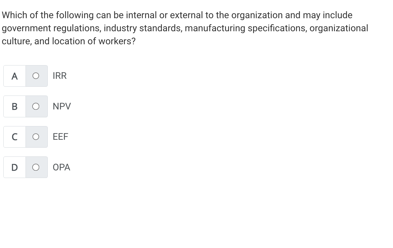 Solved Which of the following can be internal or external to | Chegg.com