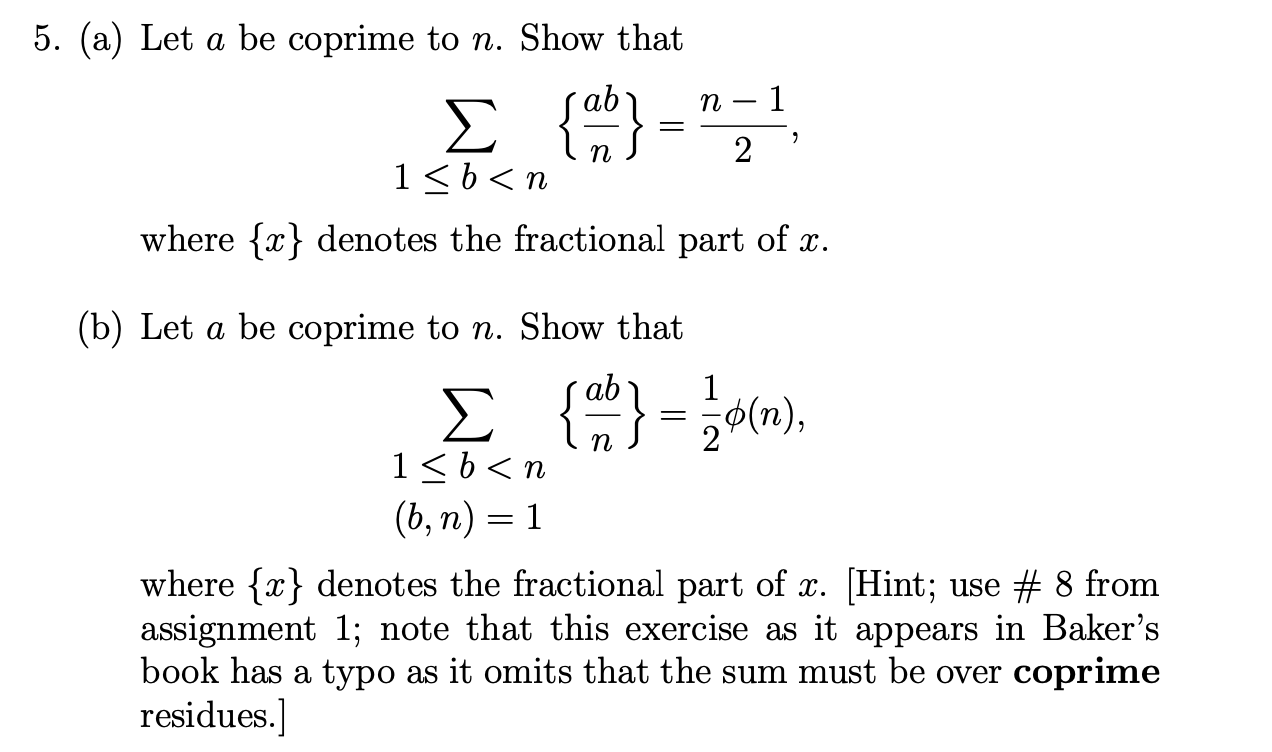 Solved 4. Prove that a560≡1(mod561) for every a coprime to | Chegg.com