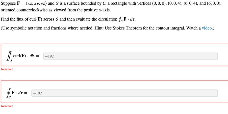 Solved Suppose F=(:xz,xy,yz:) ﻿and S ﻿is a surface bounded | Chegg.com