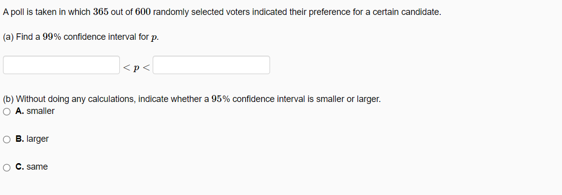 Solved (b) Without doing any calculations, indicate whether | Chegg.com