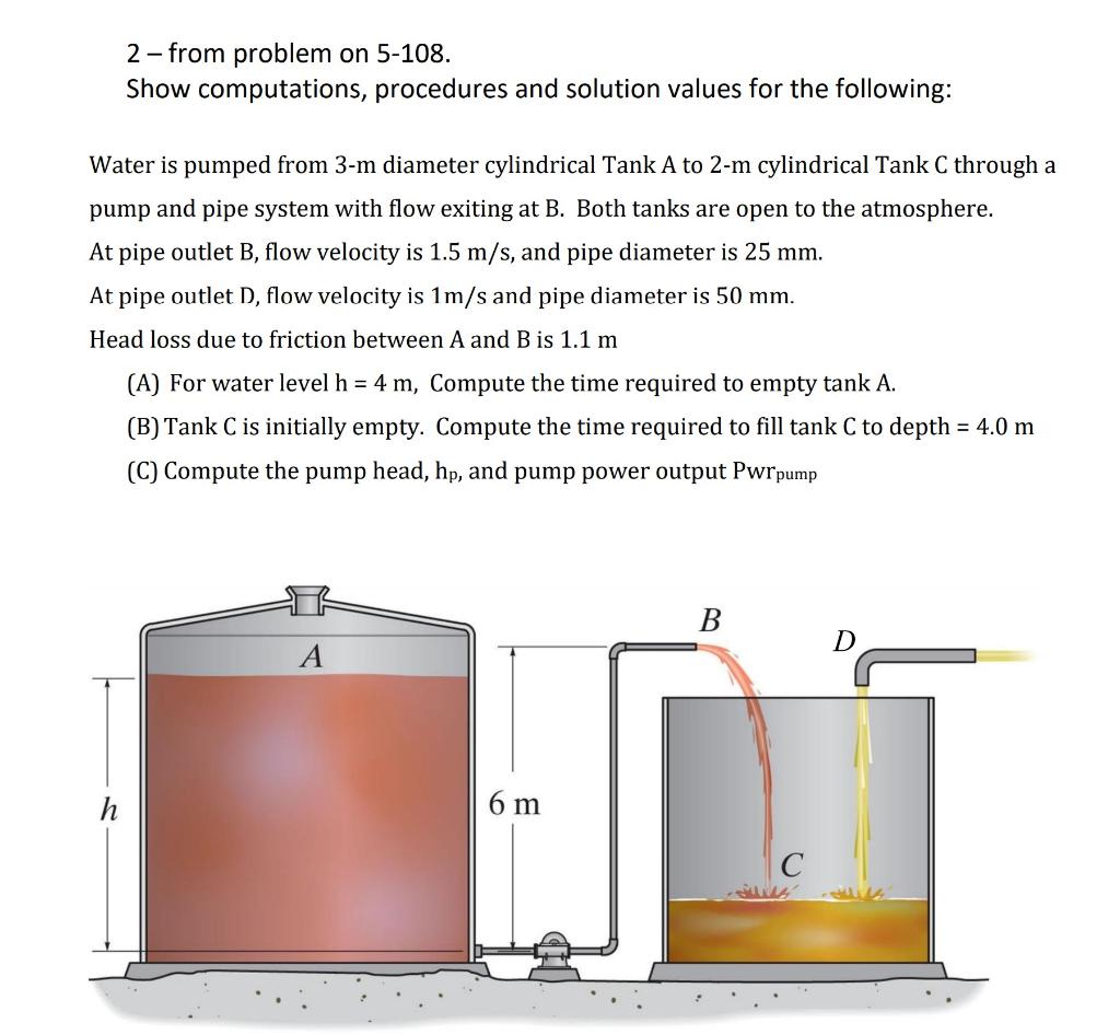 Solved 2 - from problem on 5-108. Show computations, | Chegg.com