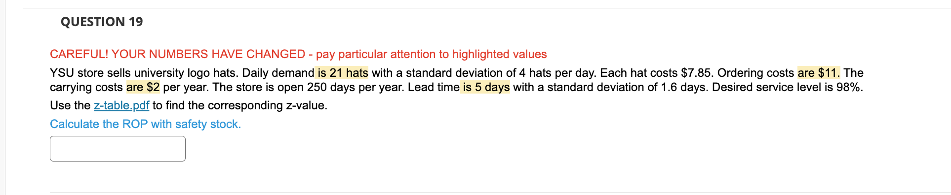 Solved CAREFUL! YOUR NUMBERS HAVE CHANGED - pay particular | Chegg.com