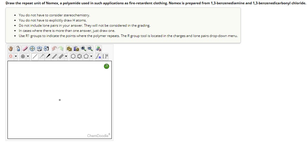 Draw the repeat unit of Nomex, a polyamide used in | Chegg.com