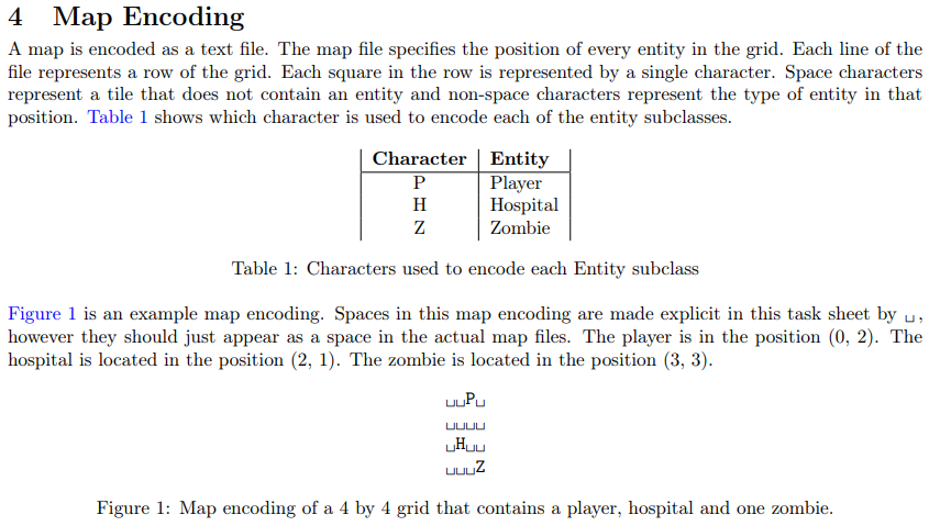 Python question. about zombie survival game, End of | Chegg.com