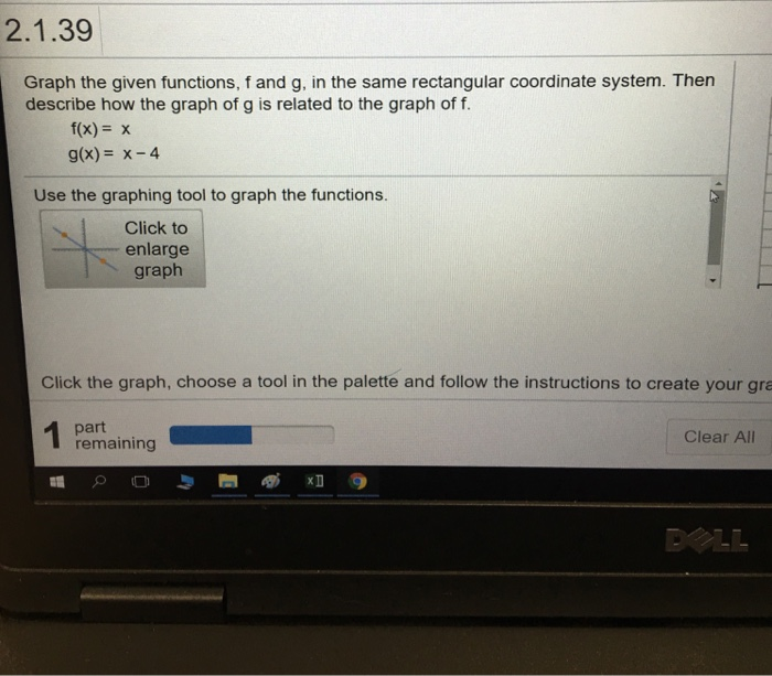Solved graph the given functions, f and and g, in the same | Chegg.com