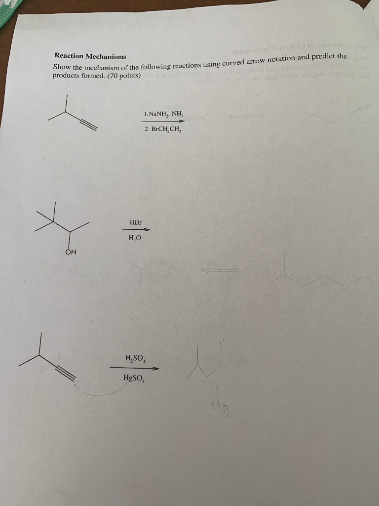 Solved Reaction mechanisms- Show how the mechanism of the | Chegg.com