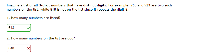Solved Imagine a list of all 3-digit numbers that have | Chegg.com