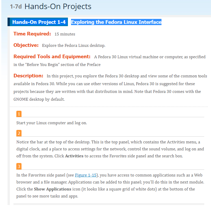 Solved 1-7d Hands-On Projects Hands-On Project 1-4 Exploring | Chegg.com