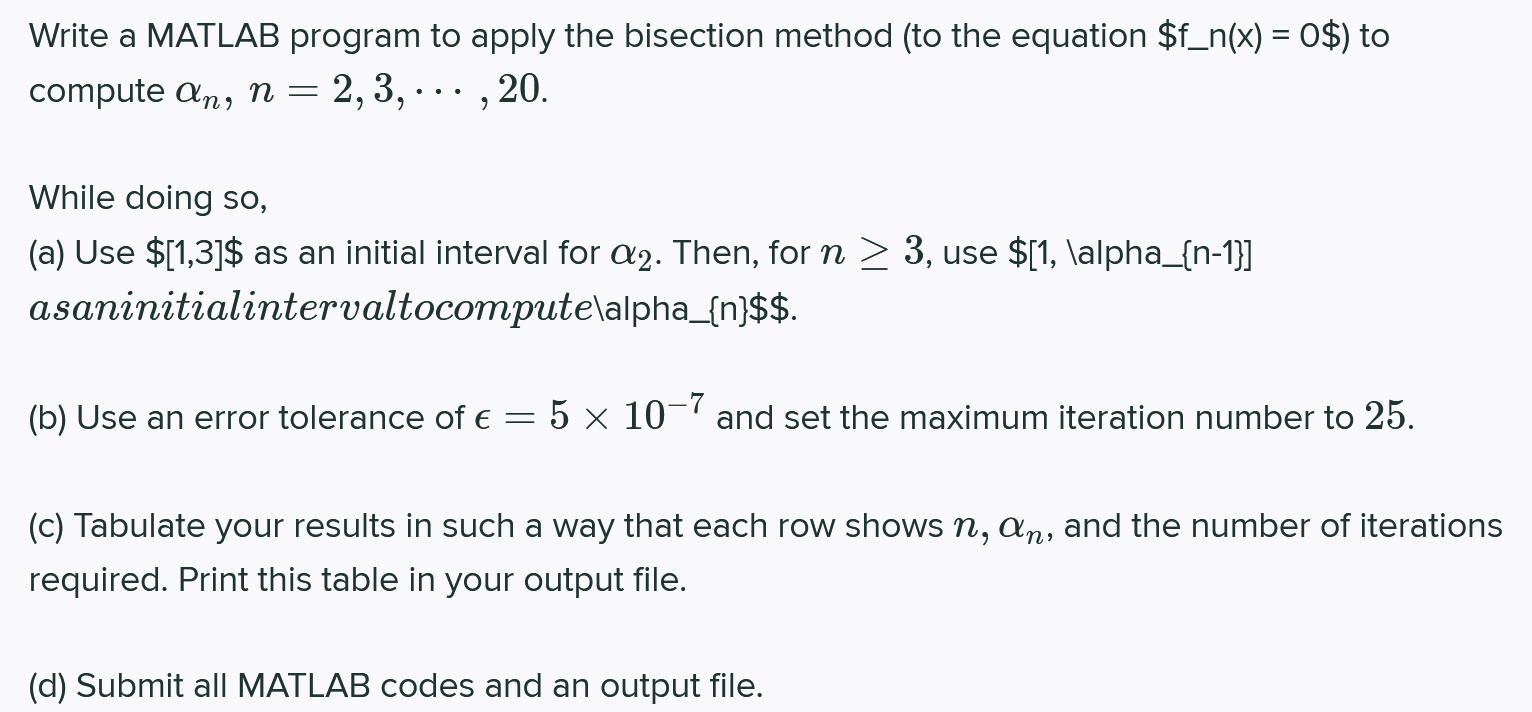 Solved Function Root Bisect Fcn