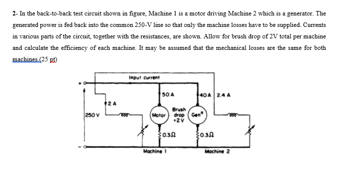 Solved 2- In the back-to-back test circuit shown in figure, | Chegg.com