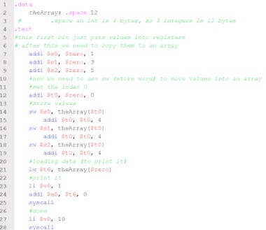 Solved Arrays in MIPS could be stored in registers, that | Chegg.com