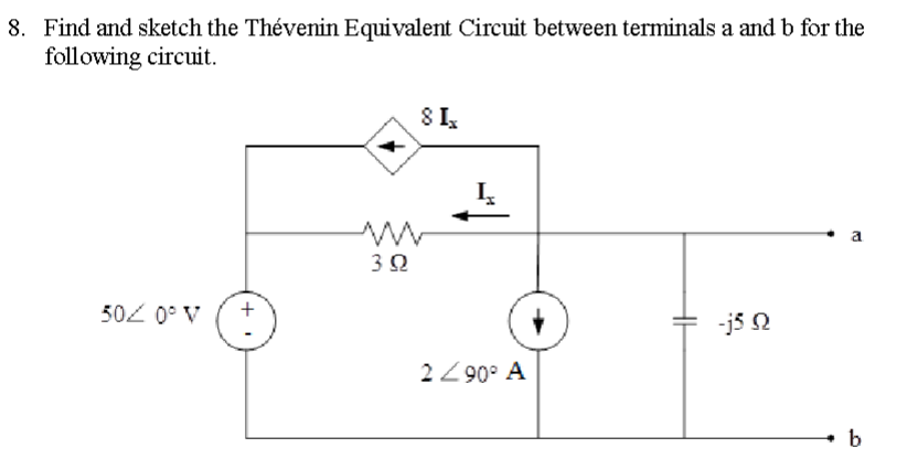 Solved Find and sketch the Thévenin Equivalent Circuit | Chegg.com