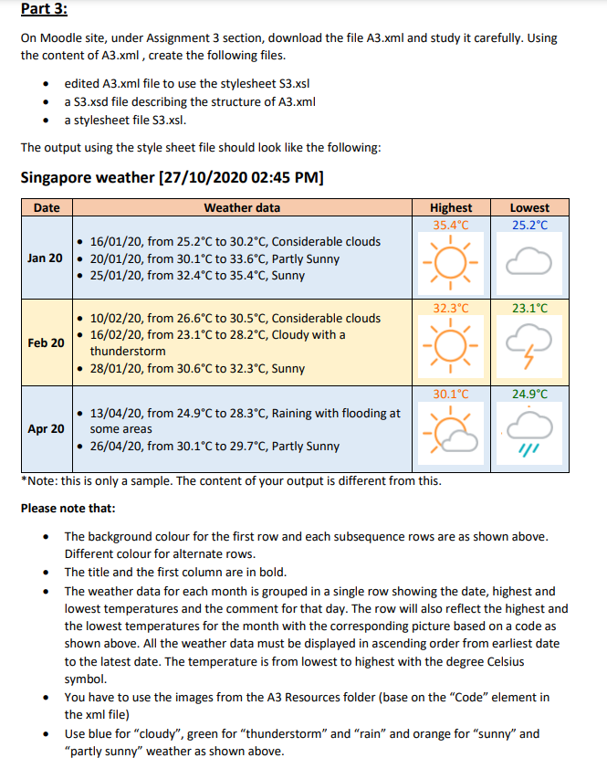 Part 3 On Moodle Site Under Assignment 3 Section
