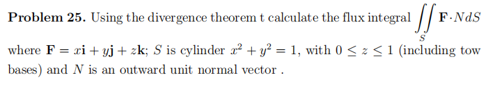 Solved question 25 ﻿Vector Analysis | Chegg.com