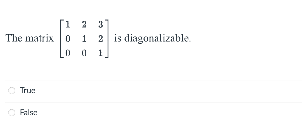 Solved If the n×n matrix B is diagonalizable, then B has n | Chegg.com