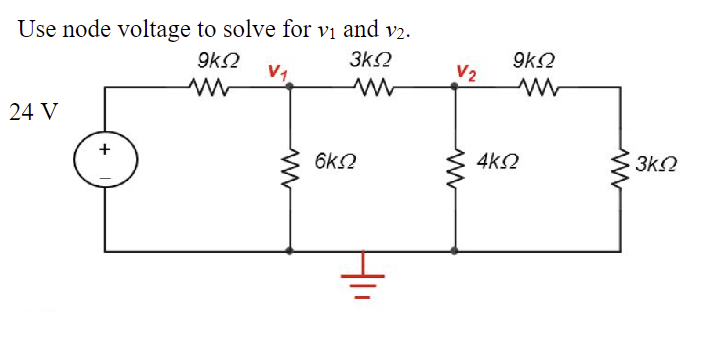 Solved Solve for V1 using ohm's law, KVL, and KCL. Then, | Chegg.com Solved Solve for V1 using ohm's law, KVL, and KCL. Then, | Chegg.com