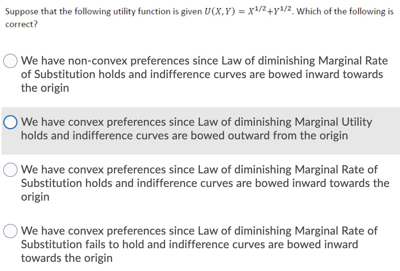 Solved Suppose that the following utility function is given | Chegg.com
