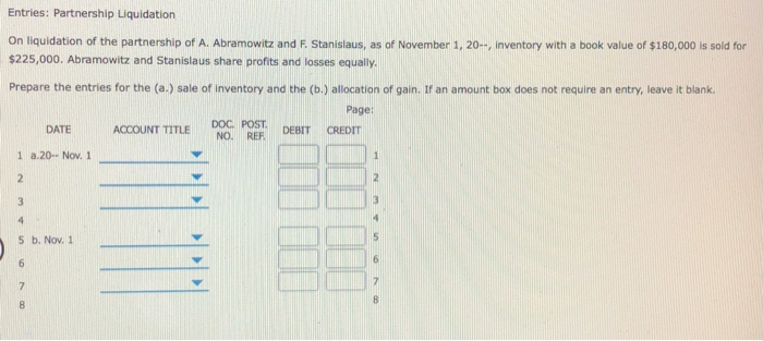 Solved Partnership Opening Entries Kai Irvine and Leila Wong | Chegg.com