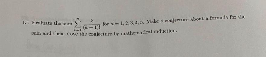 Solved for n = 1,2,3,4,5. Make a conjecture about a formula | Chegg.com