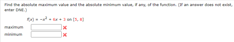 Solved Find the absolute maximum value and the absolute | Chegg.com