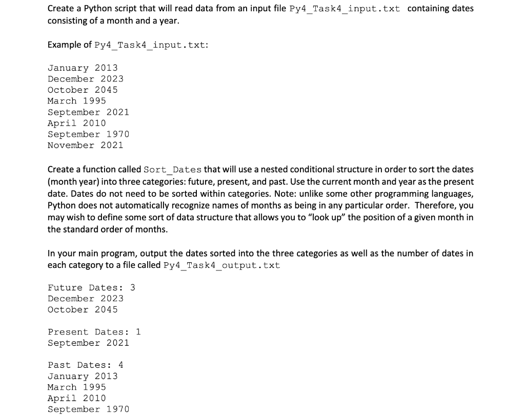 Solved Create a Python script that will read data from an | Chegg.com