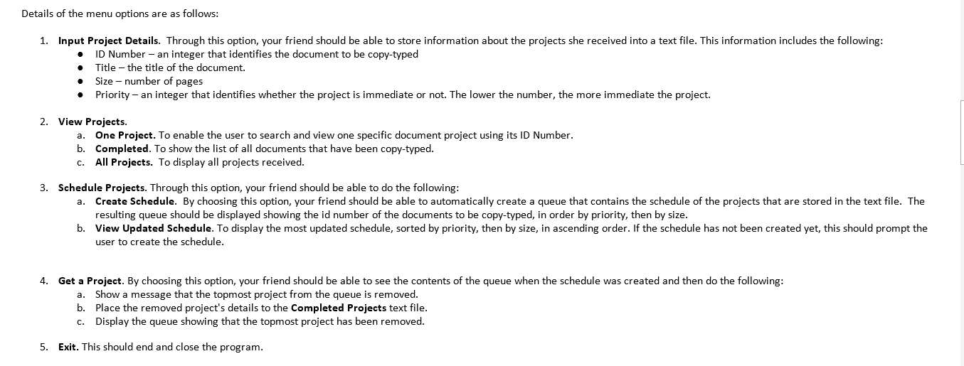 Solved Can you help me with the number 4? 4. Get a Project. | Chegg.com