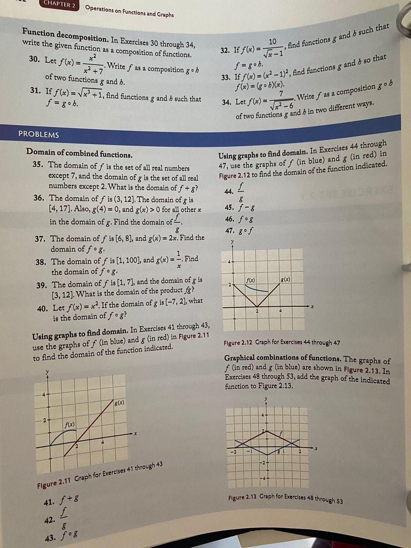 Solved Function decomposition. In Exercises 30 through 34 , | Chegg.com