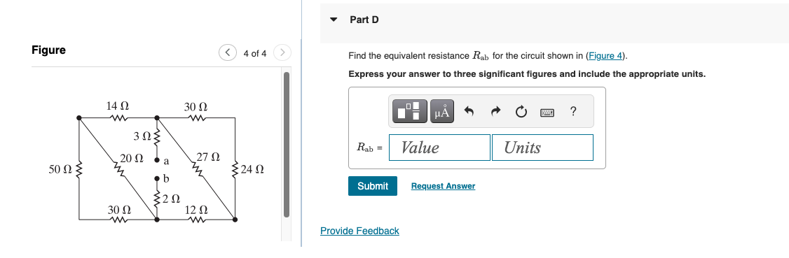 Solved Find the equivalent resistance Rab for the circuit | Chegg.com