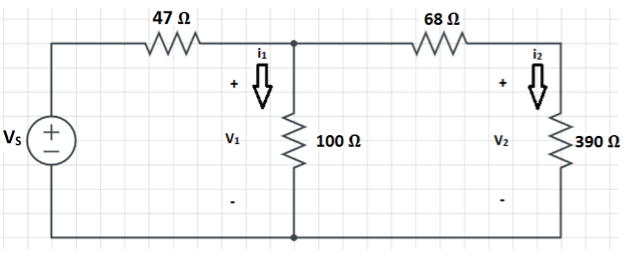 Solved Use KCL and KVL to calculate the theoretical values | Chegg.com