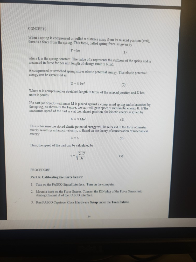 Solved: Phys2425 LAB REPORT FORM KINETIC AND POTENTIAL ENE... | Chegg.com