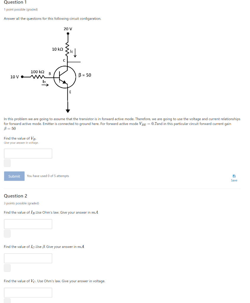 Solved Question 1 1 point possible (graded) Answer all the | Chegg.com