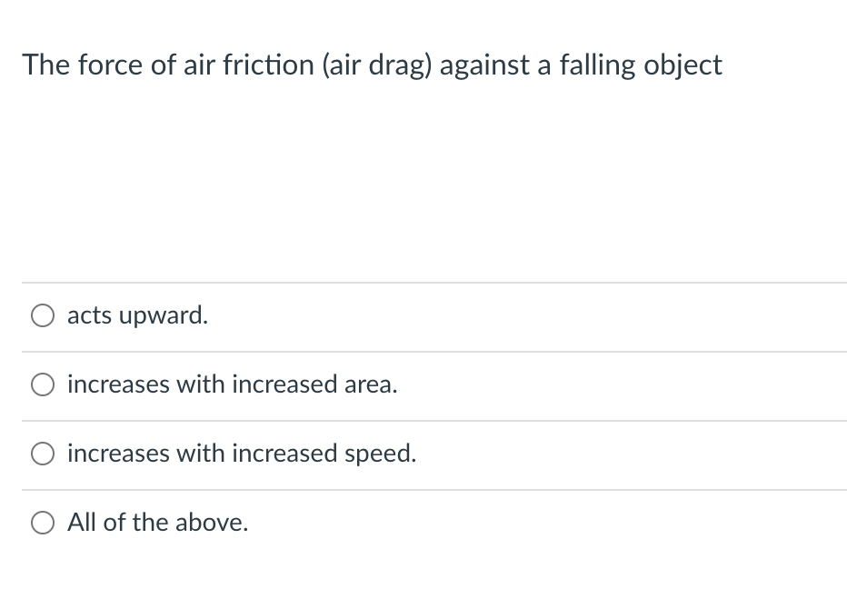 Solved The force of air friction (air drag) against a | Chegg.com