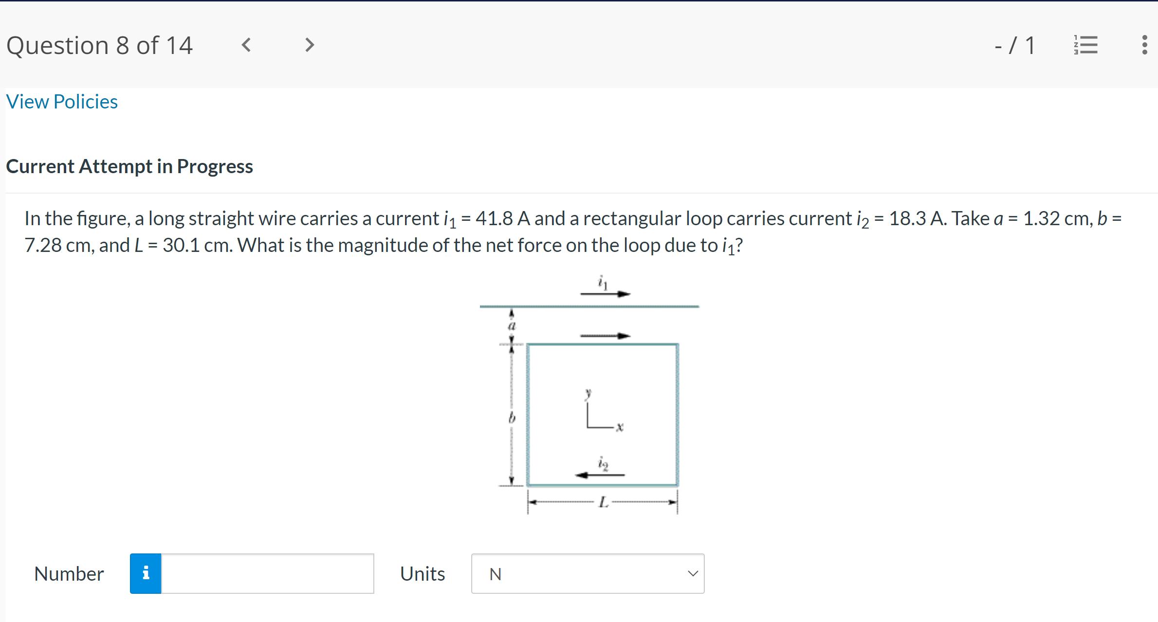 Solved In the figure, a long straight wire carries a current | Chegg.com