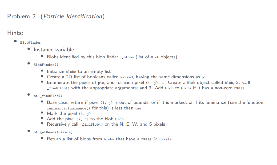 Solved Problem 2. (Particle Identification) The first | Chegg.com