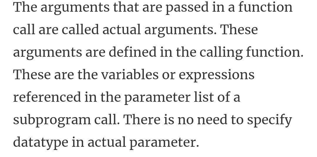 Solved a The arguments that are passed in a function call | Chegg.com