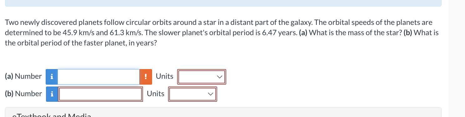 Solved Two newly discovered planets follow circular orbits | Chegg.com