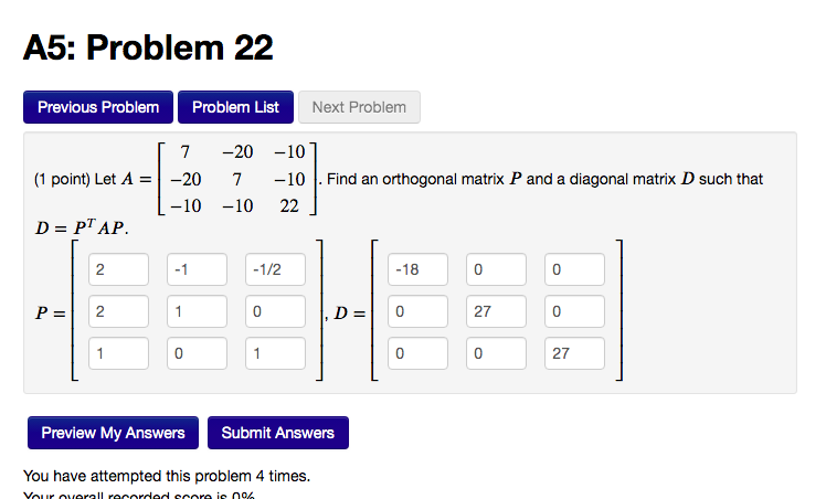 Solved A5: Problem 22 Previous Problem Problem List Next | Chegg.com