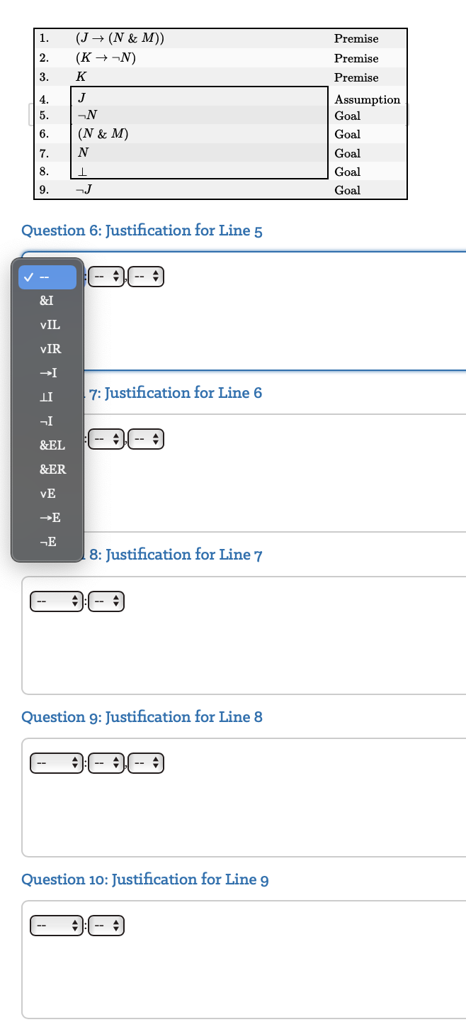 Solved Question 6: Justification for Line 5 Question 8: | Chegg.com
