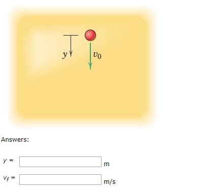 Solved A projectile is fired downward with initial speed v0 | Chegg.com