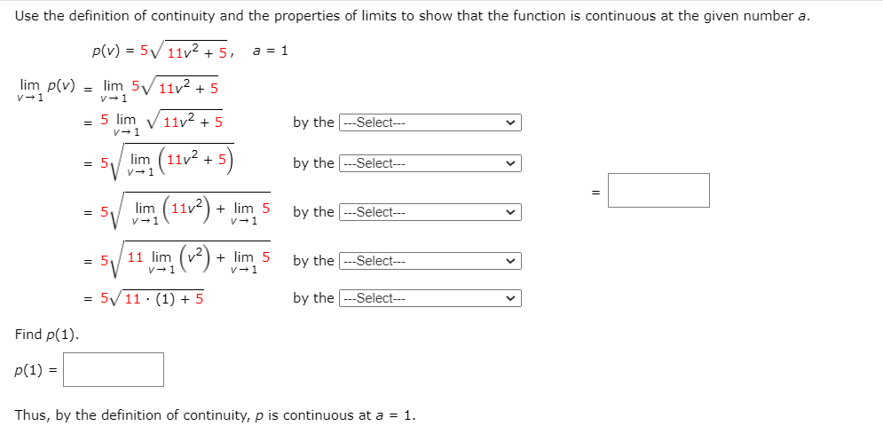 Solved Use The Definition Of Continuity And The Properties