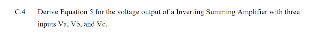 Solved .1.7 The Inverting Summing Amplifier Circuit analysis | Chegg.com