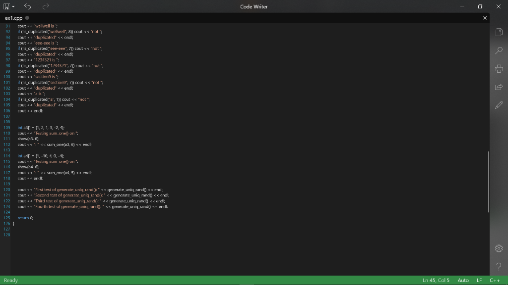 Solved Ex 1. Basic Array Operations (70 points) Download and | Chegg.com