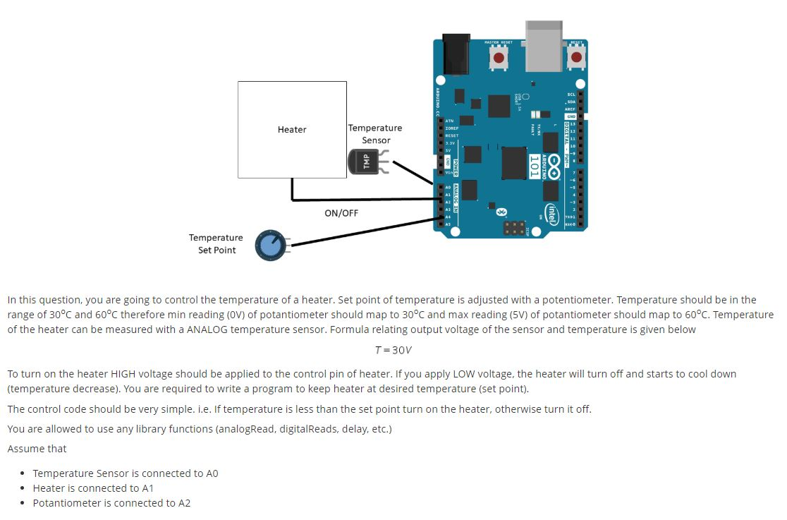 Solved MASTERS TEO SCL BA ARER Heater Temperature Sensor 101 | Chegg.com