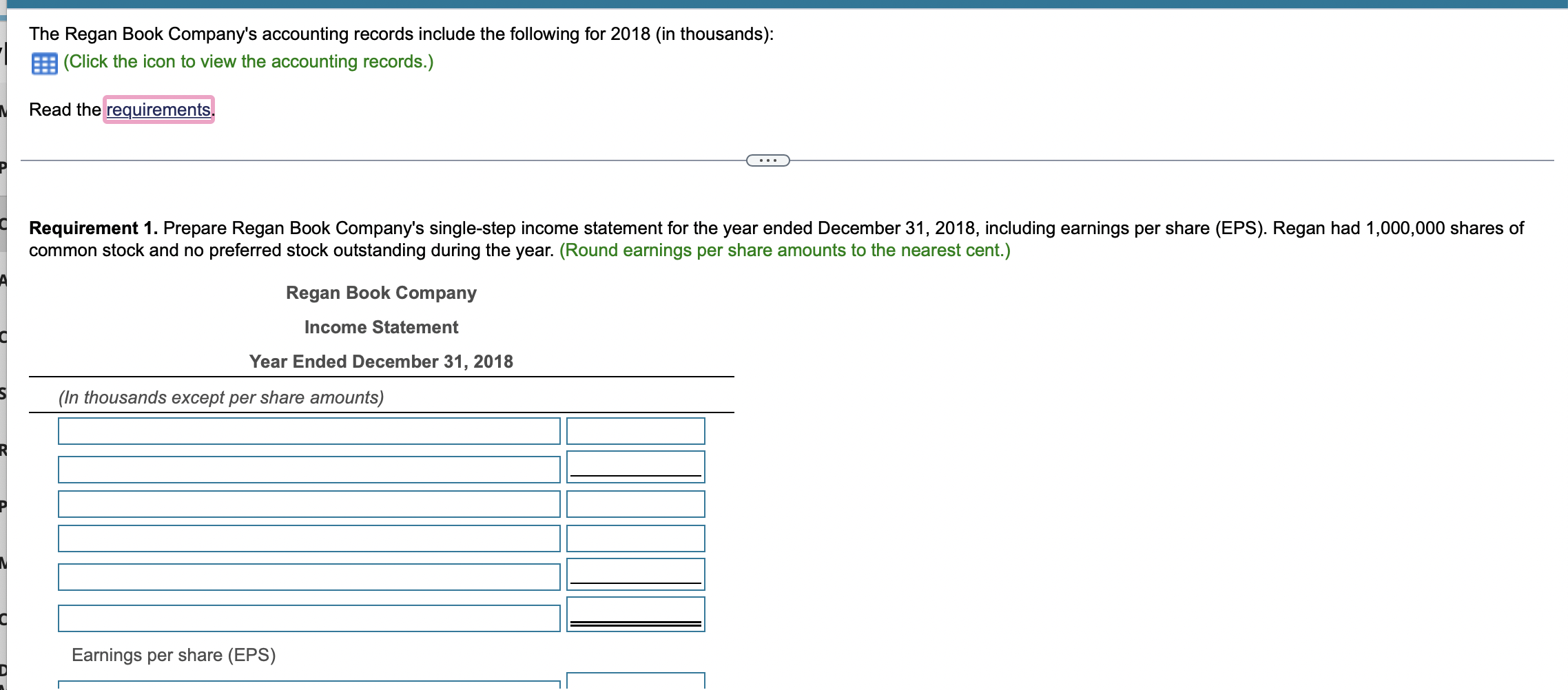 Solved The Regan Book Company's accounting records include | Chegg.com