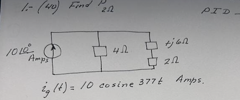 Solved ig(t)=10 cosine 377t1+mps. | Chegg.com