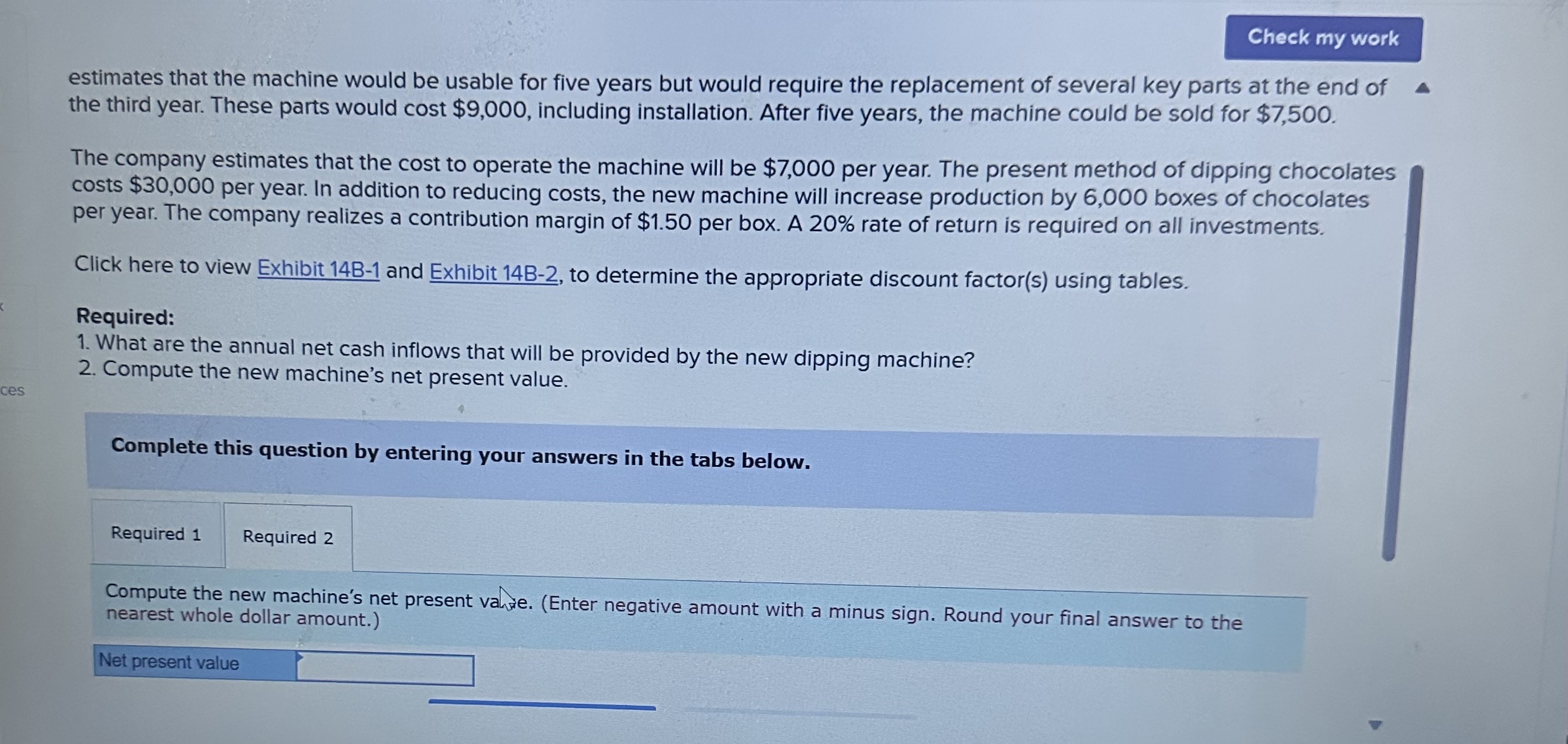 this is the exibit 14-b1 chart if the question asks | Chegg.com