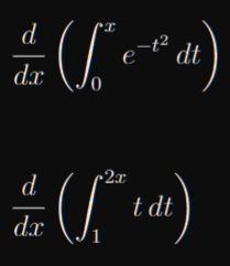 Solved dxd(∫0xe−t2dt) | Chegg.com